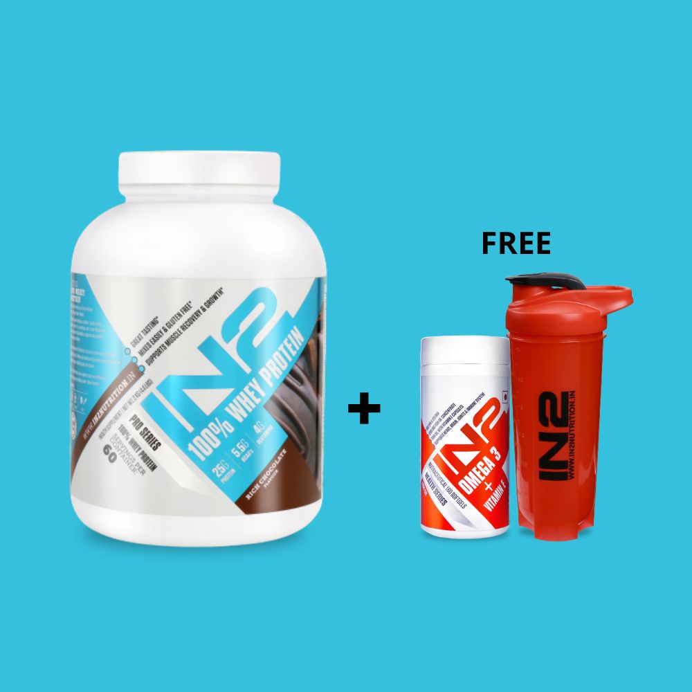 Buy IN2 100% Whey Protein 2 Kg Get Free Omega 3 Fish Oil – IN2 Nutrition
