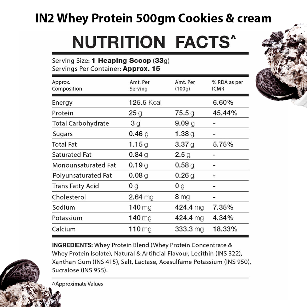 Buy Best Quality Whey Protein 500g online @ Best Price | IN2 – IN2 ...